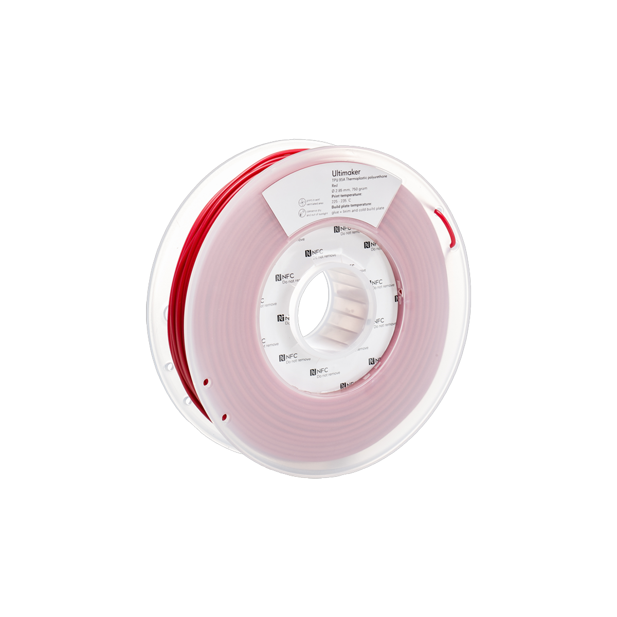 Ultimaker TPU 95A (Thermoplastic Polyurethane) Red Filament | 2.85mm ...