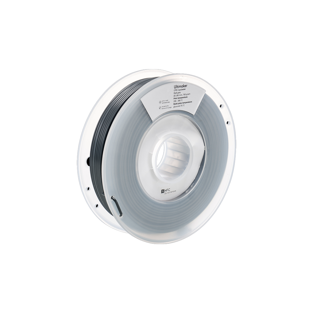 Ultimaker CPE Dark Grey Filament | 2.85mm | 750g | 3DGBIRE Ltd