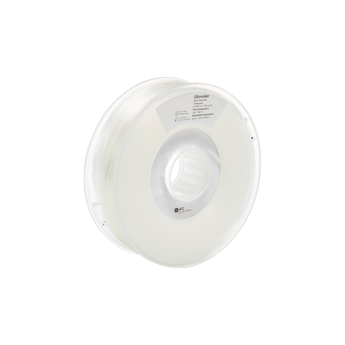 Ultimaker Nylon Transparent Filament | 2.85mm | 750g | 3DGBIRE Ltd