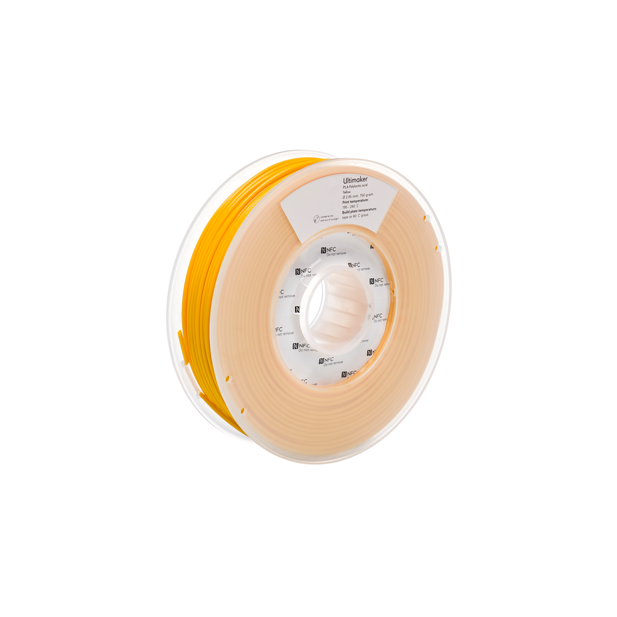 Ultimaker PLA Yellow Filament | 2.85mm | 750g | 3DGBIRE Ltd