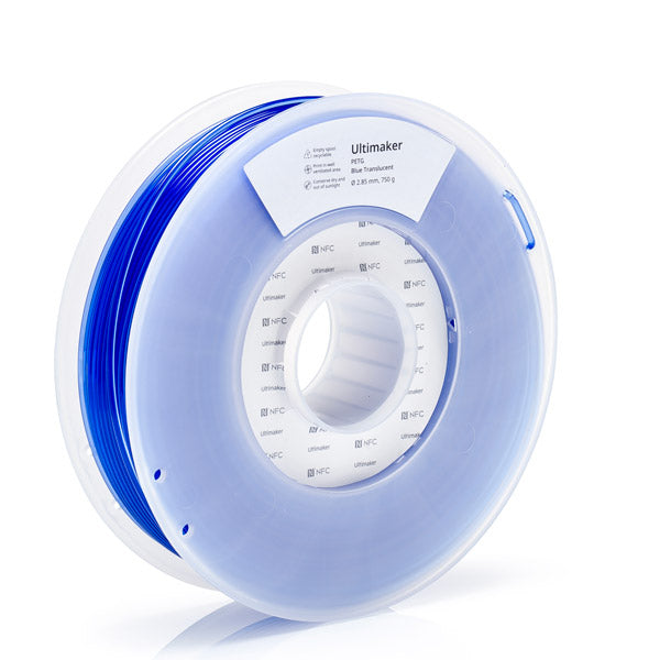 Ultimaker PETG Blue Translucent 2.85mm 750g | 3DGBIRE Ltd